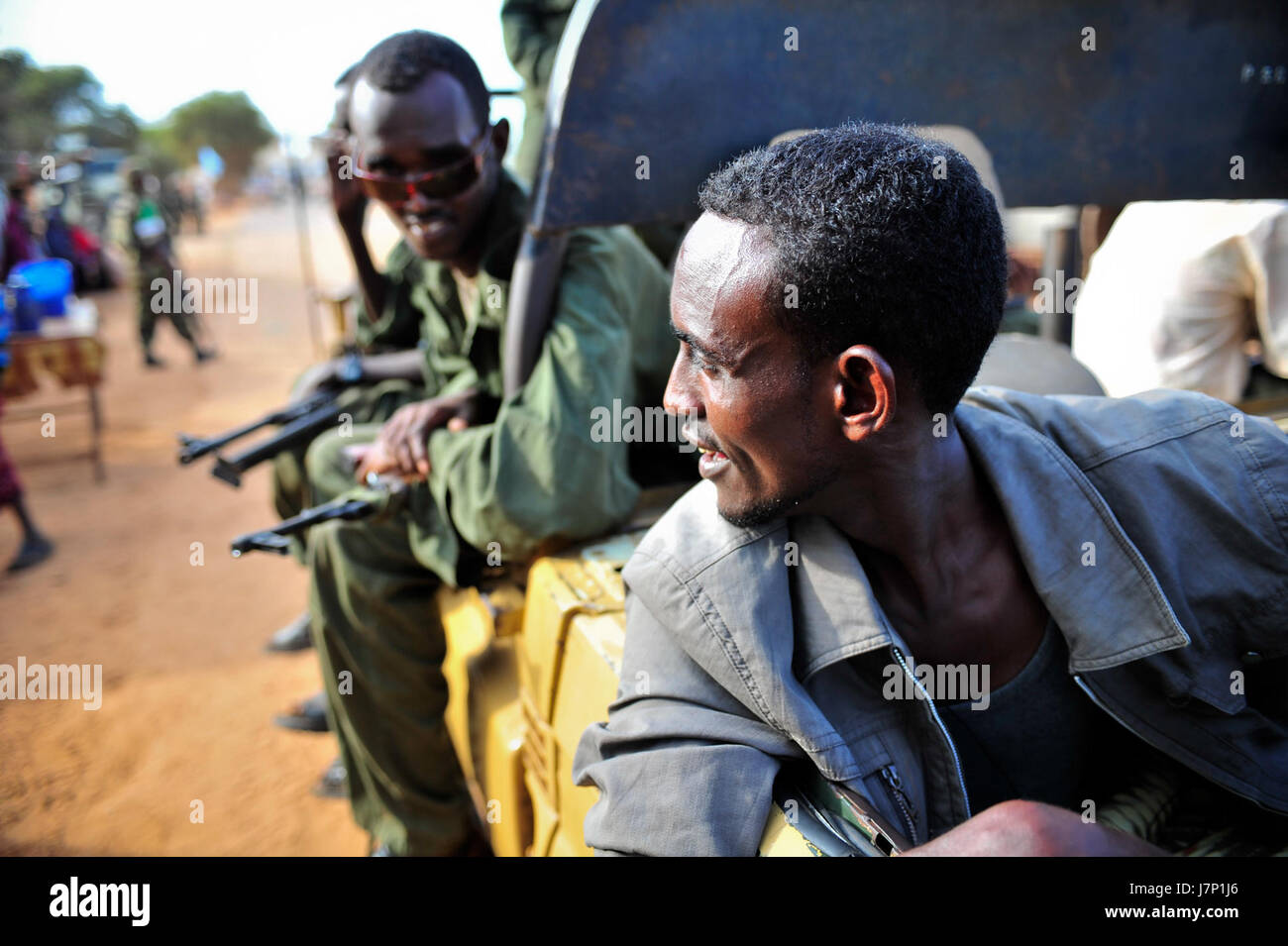 This image from November 28, 2012, shows AMISOM forces in Kismayo ...