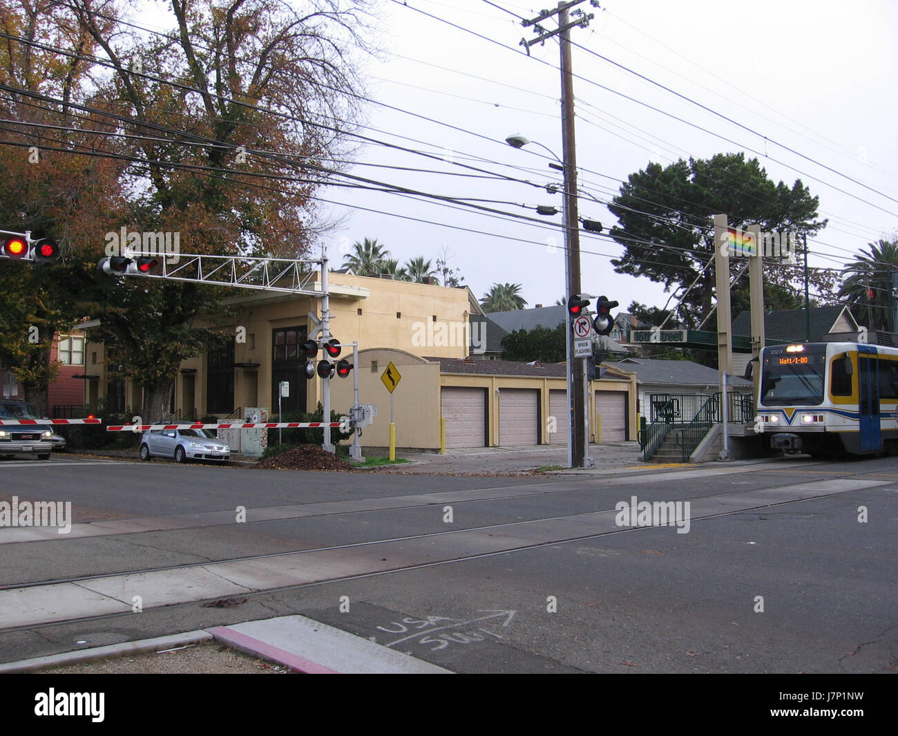 16th and california light rail hi-res stock photography and images - Alamy