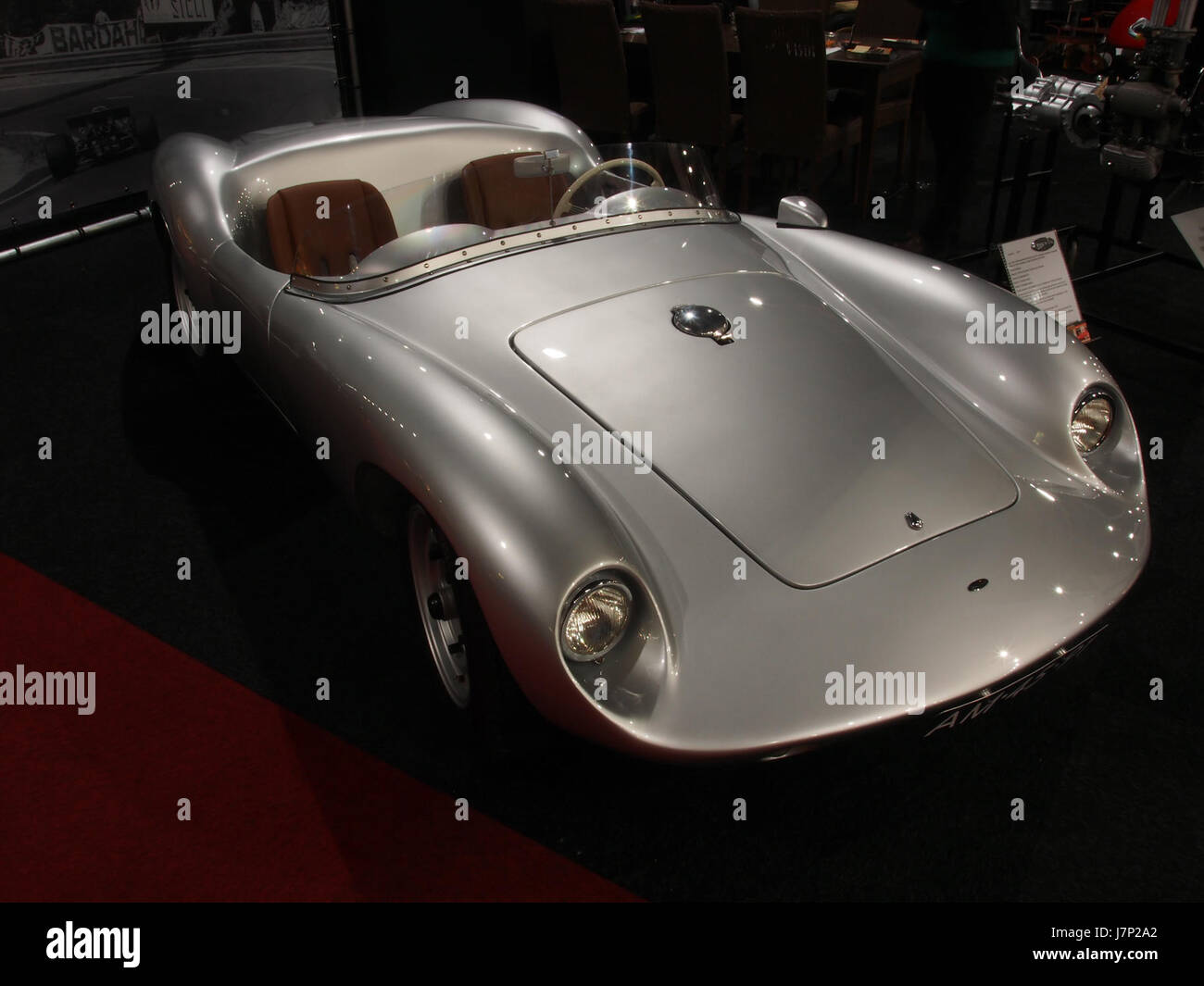The 1953 SIATA 300 BC is a classic Italian car model. This photograph ...