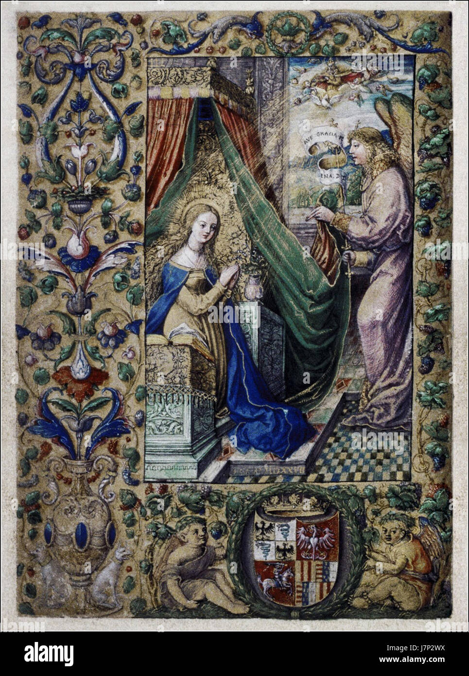 Book of Hours of Queen Bona, fol.36v Stock Photo - Alamy