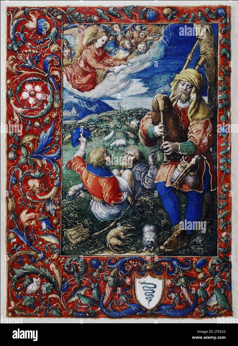 Book of Hours of Queen Bona, fol.65v Stock Photo - Alamy