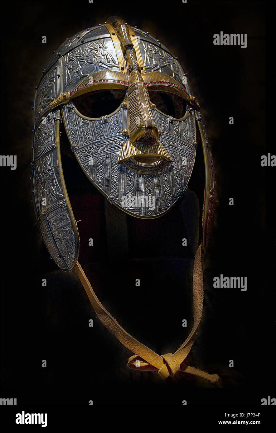 The Sutton Hoo site in England, known for its famous Anglo-Saxon burial ...