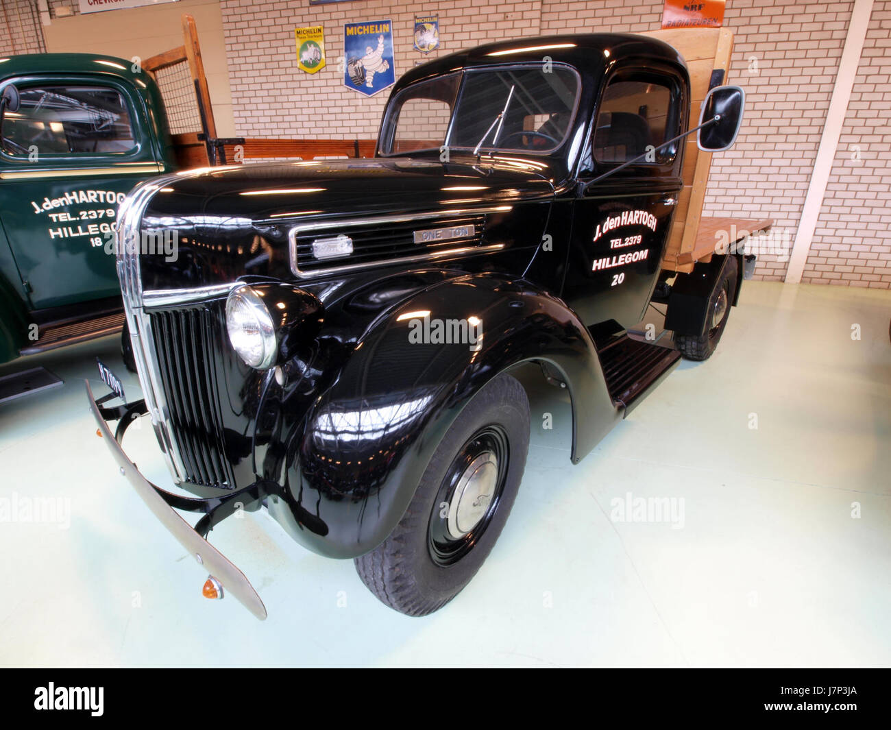 This image showcases a 1941 Ford truck, a classic American vehicle ...