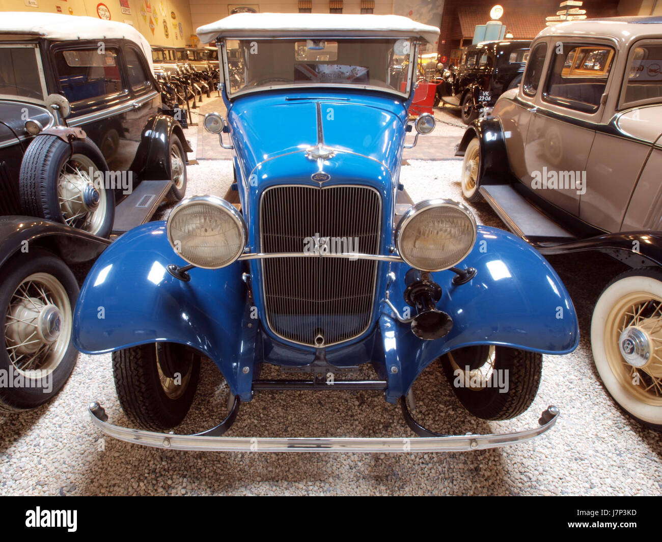 A 1932 Ford 13 Phaeton, a classic American car model from the early ...