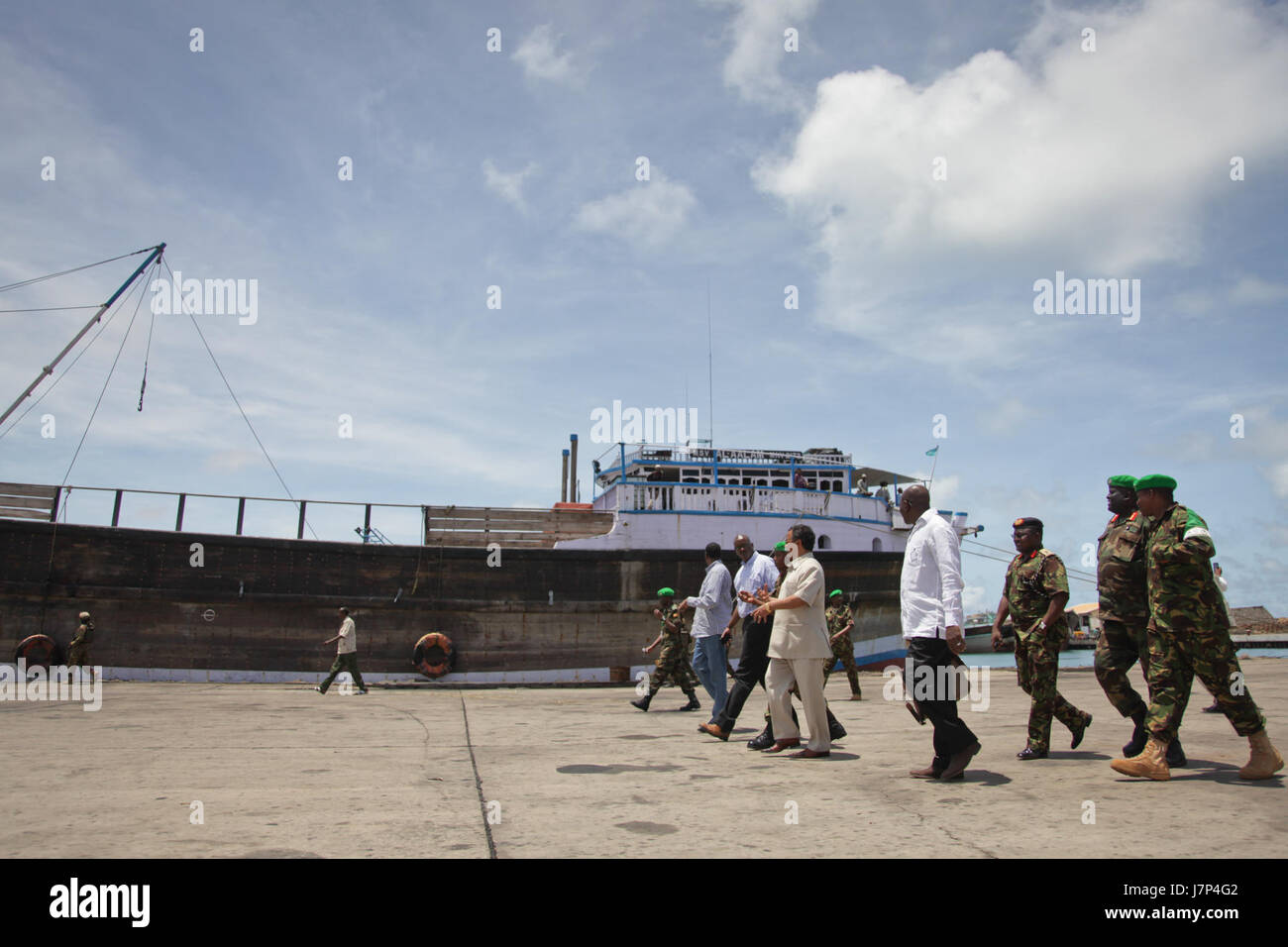 This image captures a visit to Kismayo, Somalia, in 2012, highlighting ...