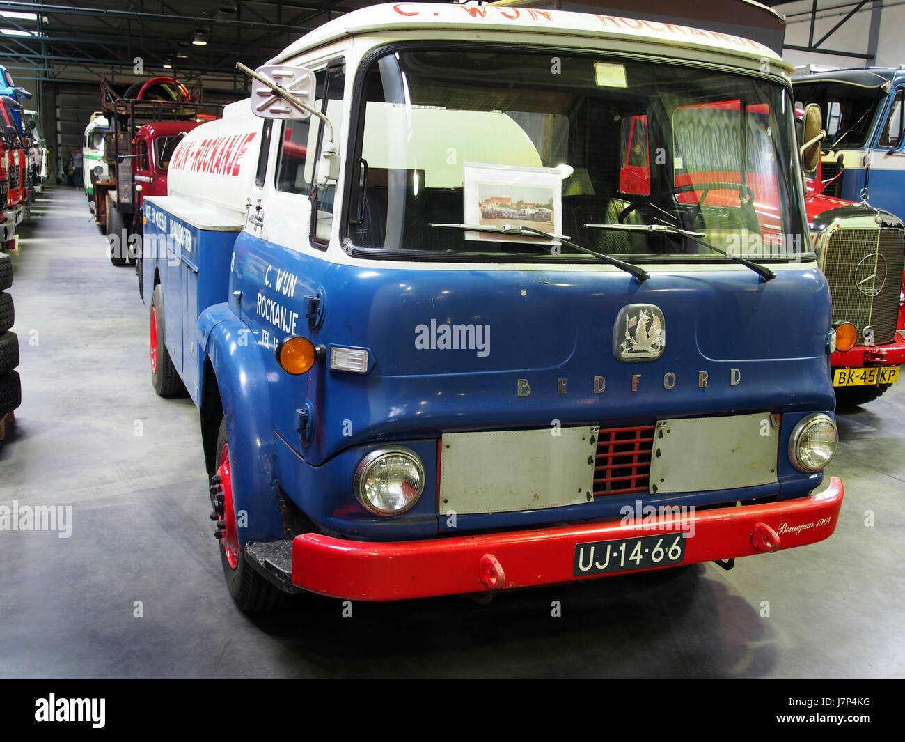 The image shows a 1964 Bedford truck, a model known for its durability ...