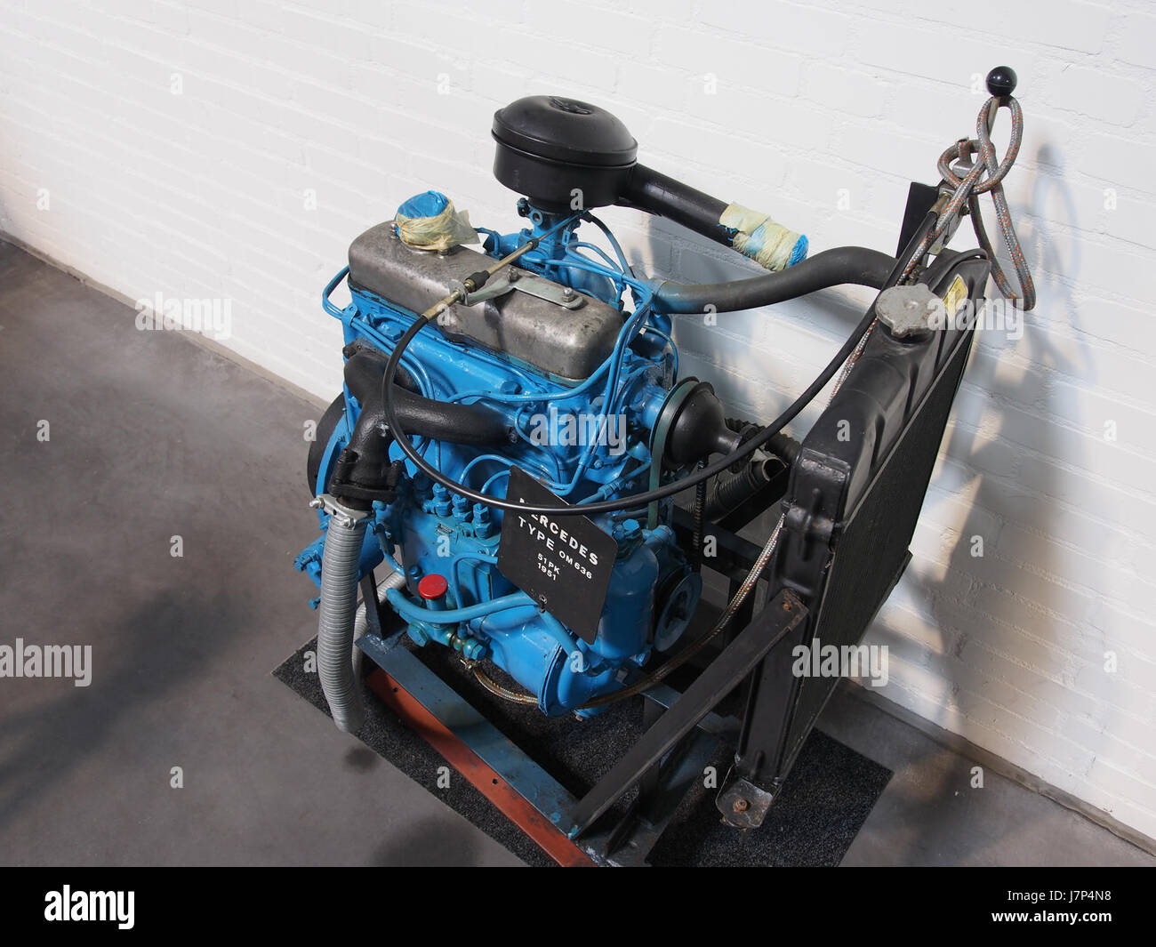 This is an image of a 1951 Mercedes vehicle, featuring the OM 636 ...