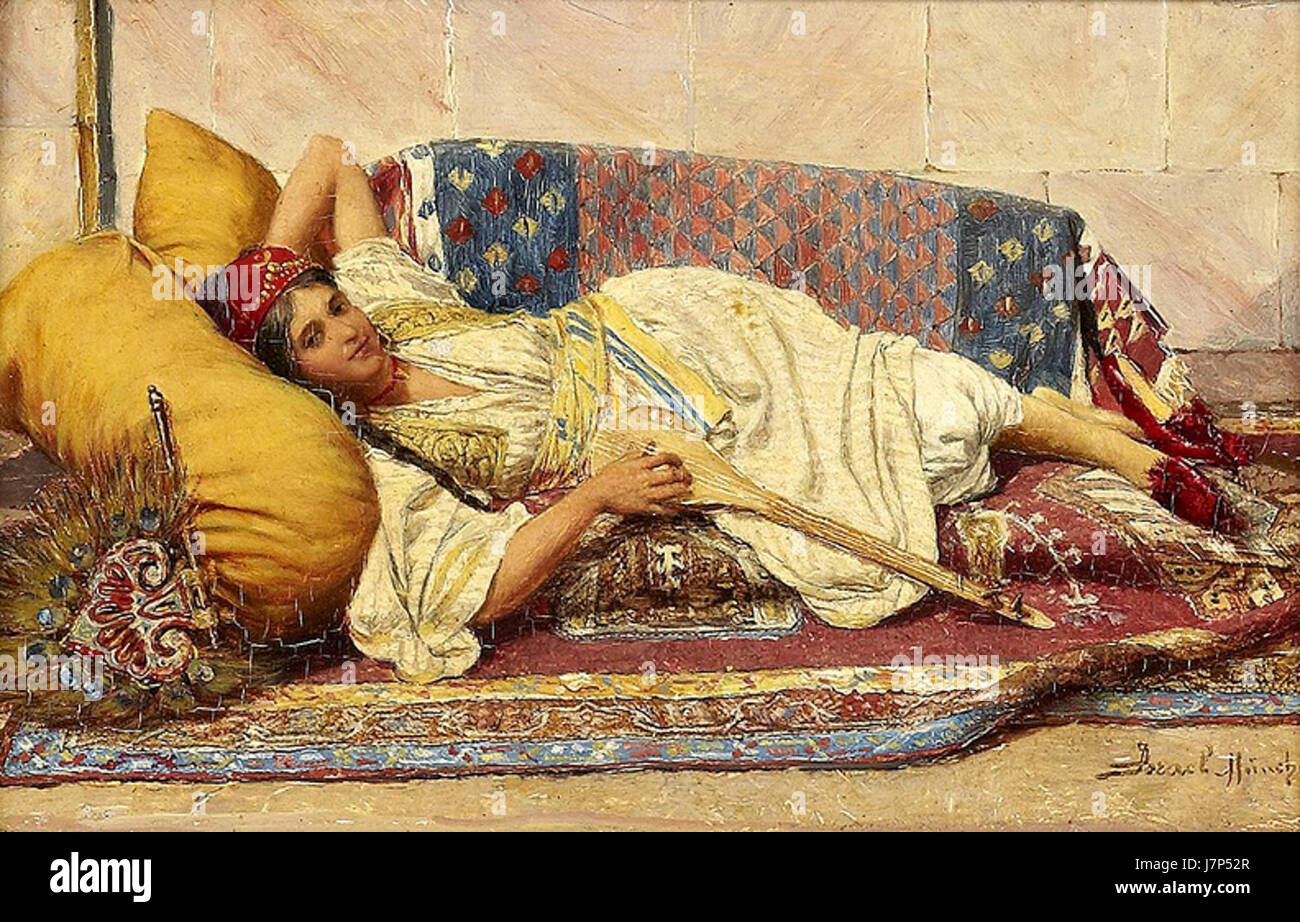 Reclining woman painting hi-res stock photography and images - Alamy