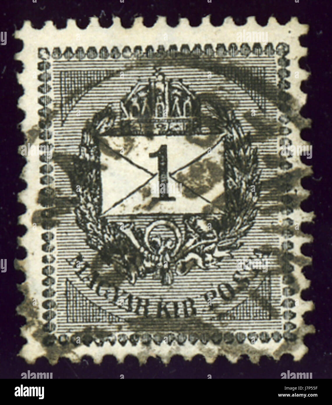 The 1895 Nagy SzMiklos 1kr Banat is a historical postal item, likely a ...