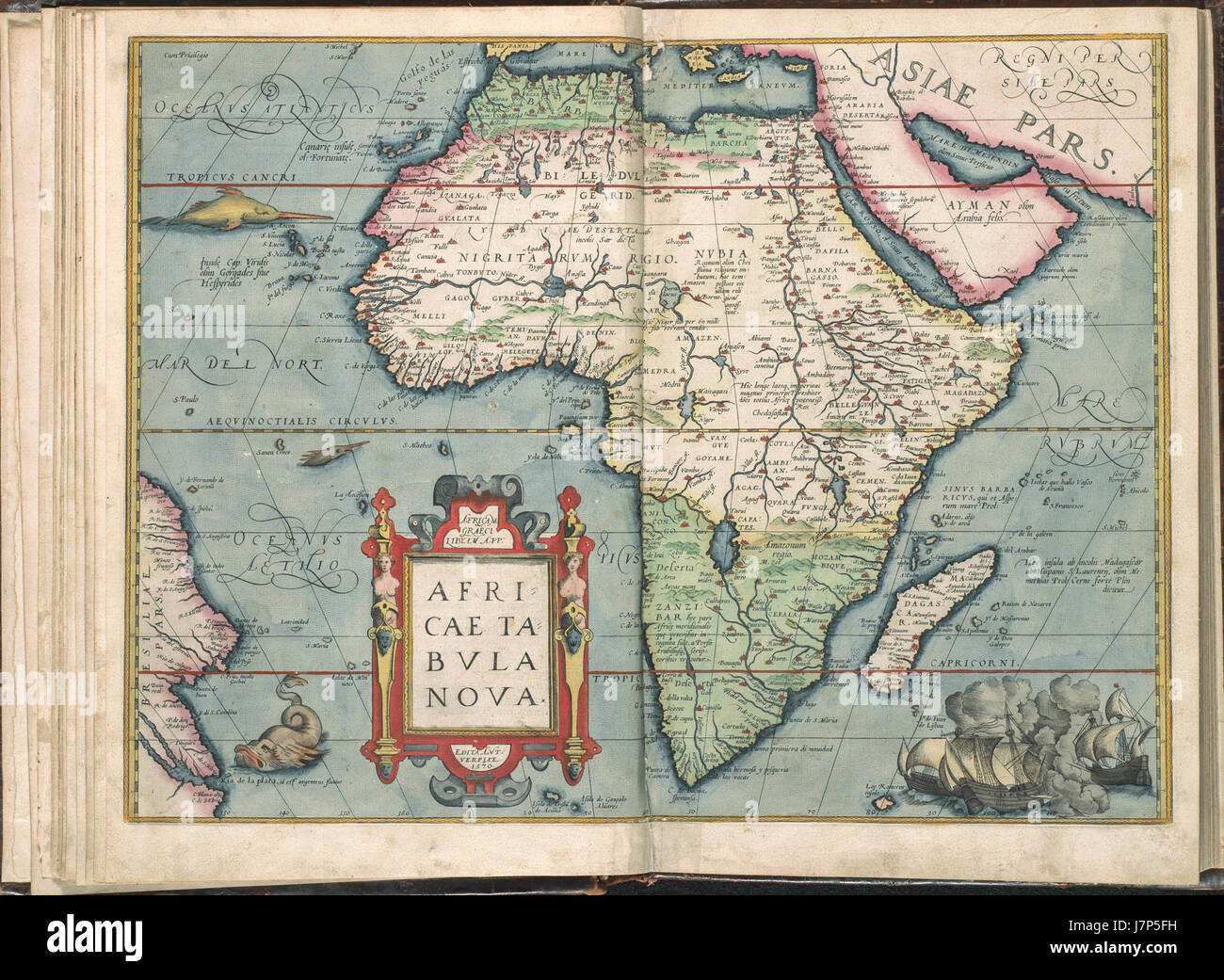 The title refers to an image or map from the Atlas Ortelius, one of the ...
