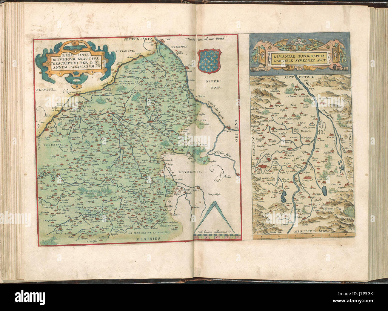 An illustration from the 'Atlas Ortelius,' a renowned early modern map ...