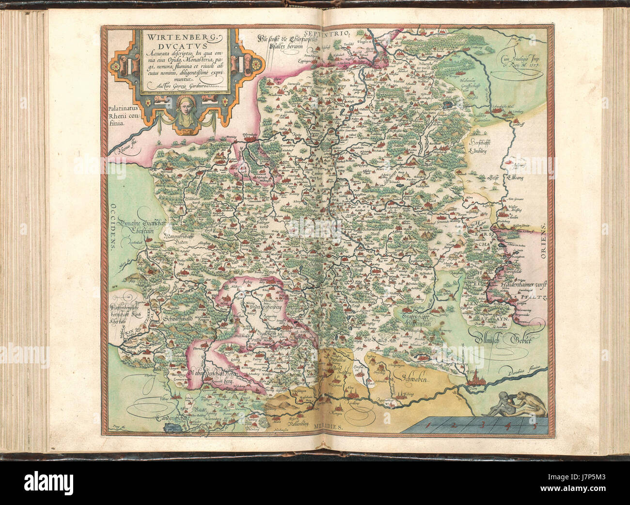 An image from the Atlas Ortelius, a historical world map published by ...