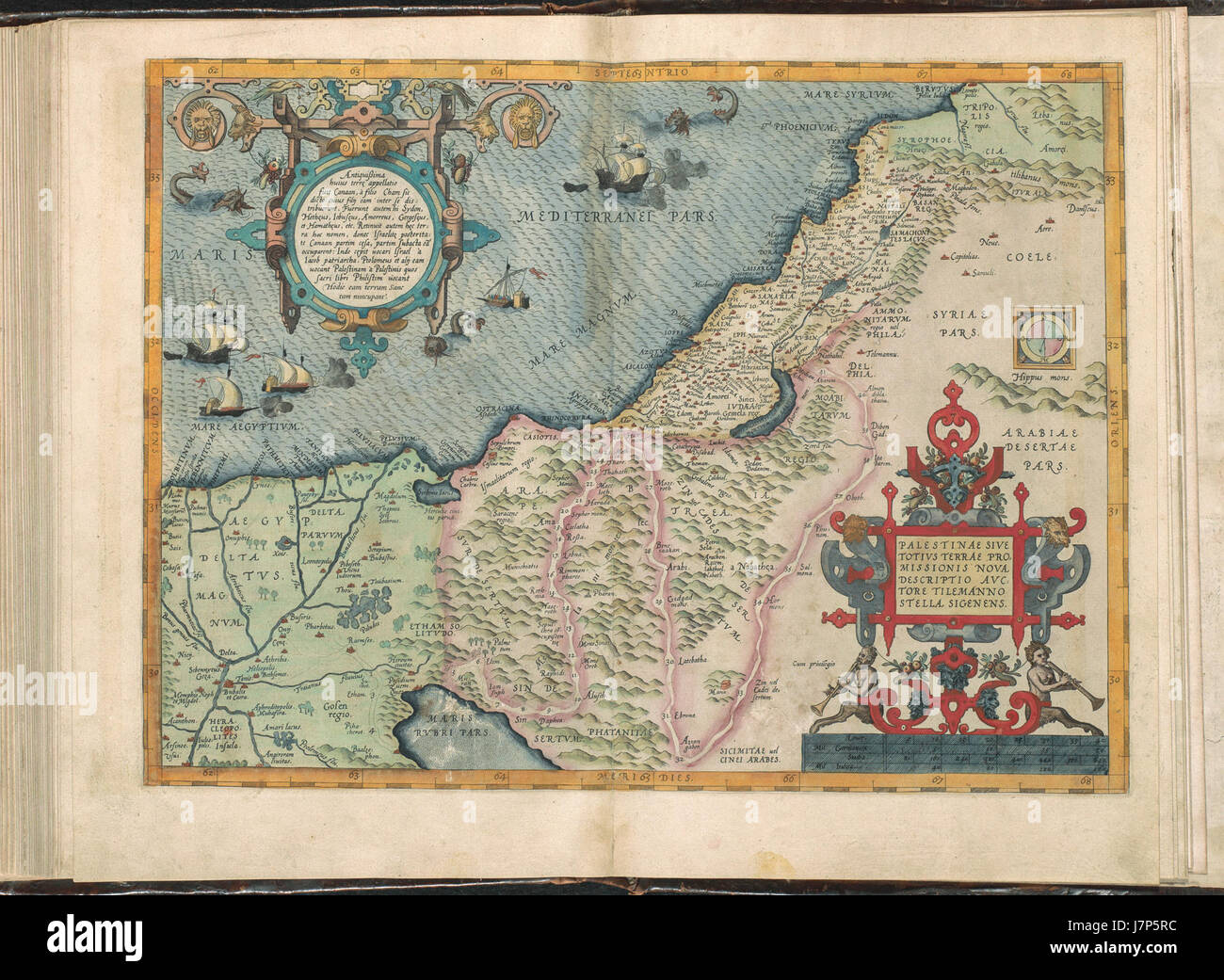 The Atlas Ortelius, a famous world map atlas by Abraham Ortelius ...