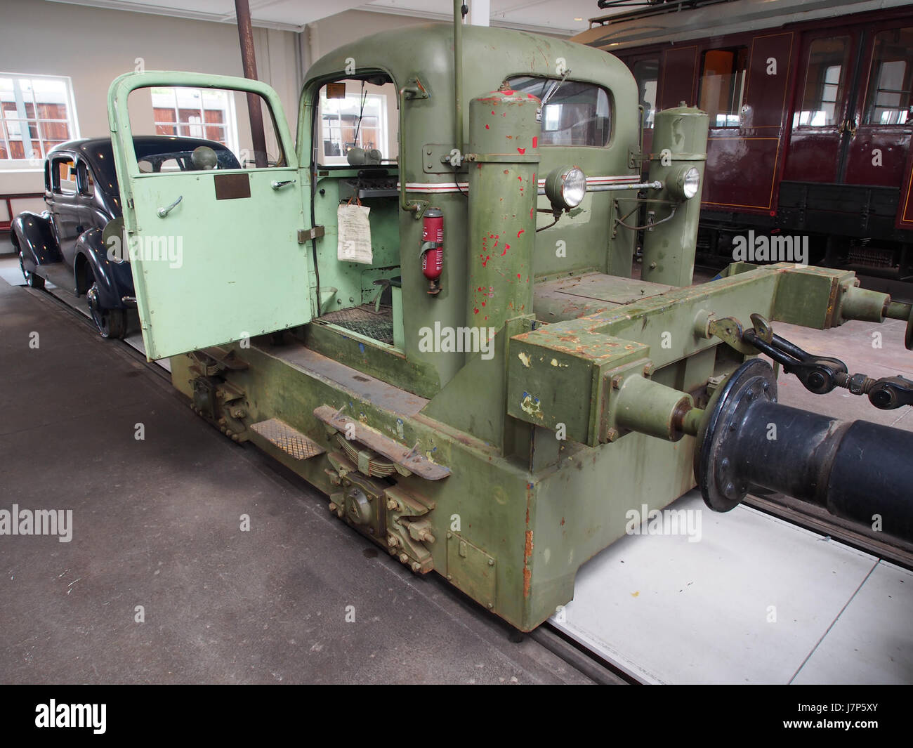 This photograph shows a shunting engine manufactured by Pedershaab ...
