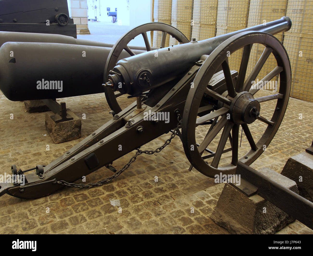19th century Belgian 12cm cannon at the Royal Danish Arsenal Museum ...