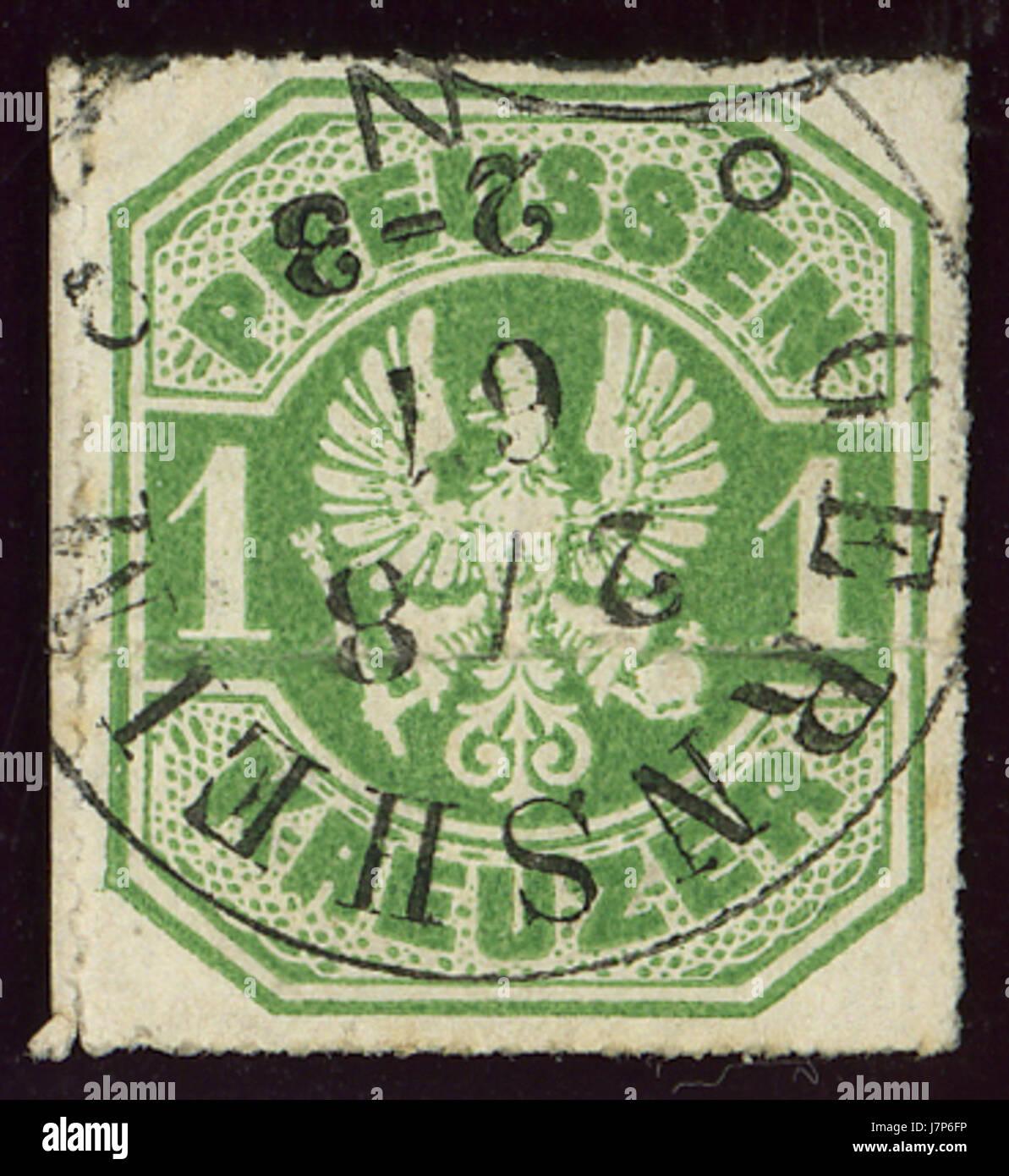 This refers to a 1867 postage stamp from the Kingdom of Prussia ...