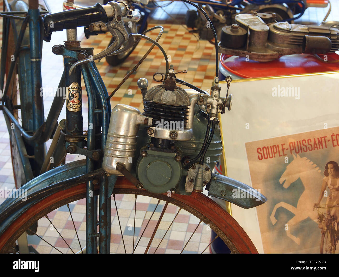 The 1950 Gitane Poulain Luxe Monobloc is a vintage French bicycle from the mid-20th century ...