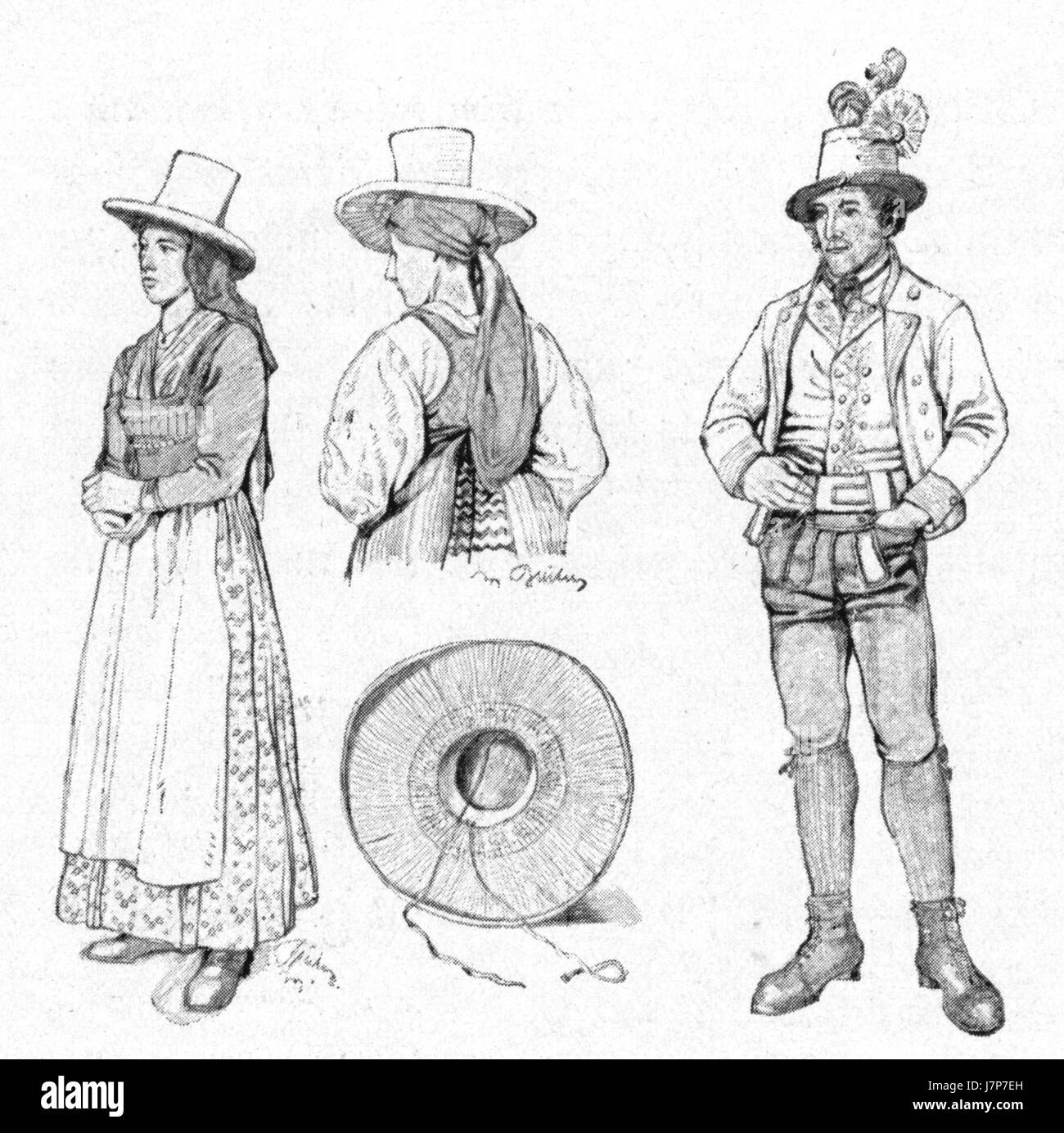 Vintage trachten Cut Out Stock Images & Pictures - Alamy