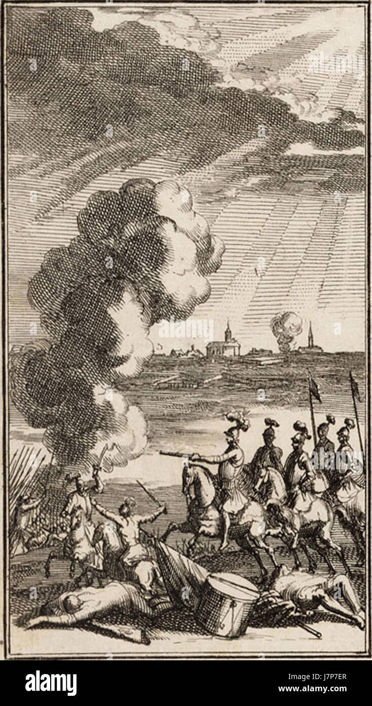 The 'Beleg van 's Hertogenbosch 1629' by Jan Luyken is an engraving ...