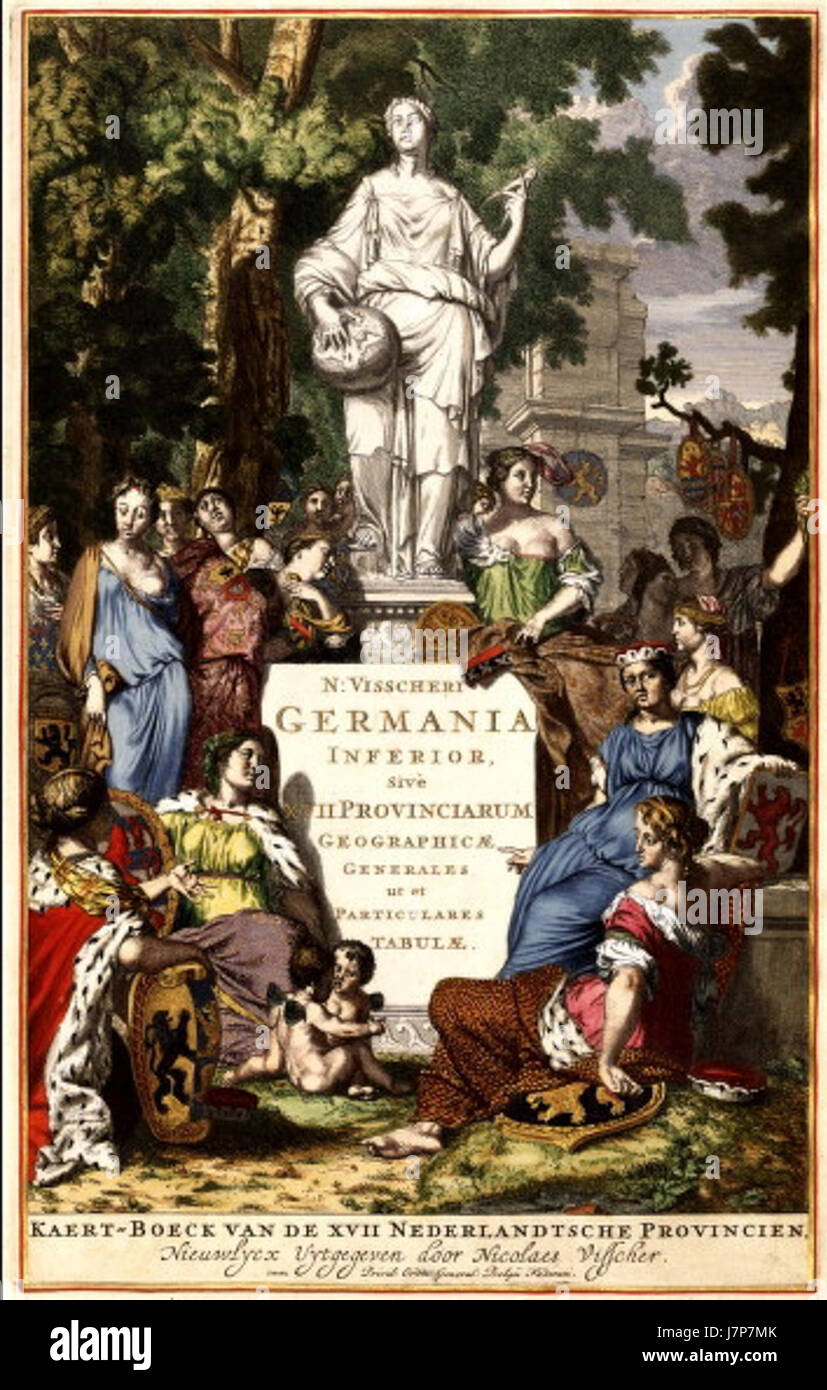1684 Germania Inferior Visscher Stock Photo - Alamy
