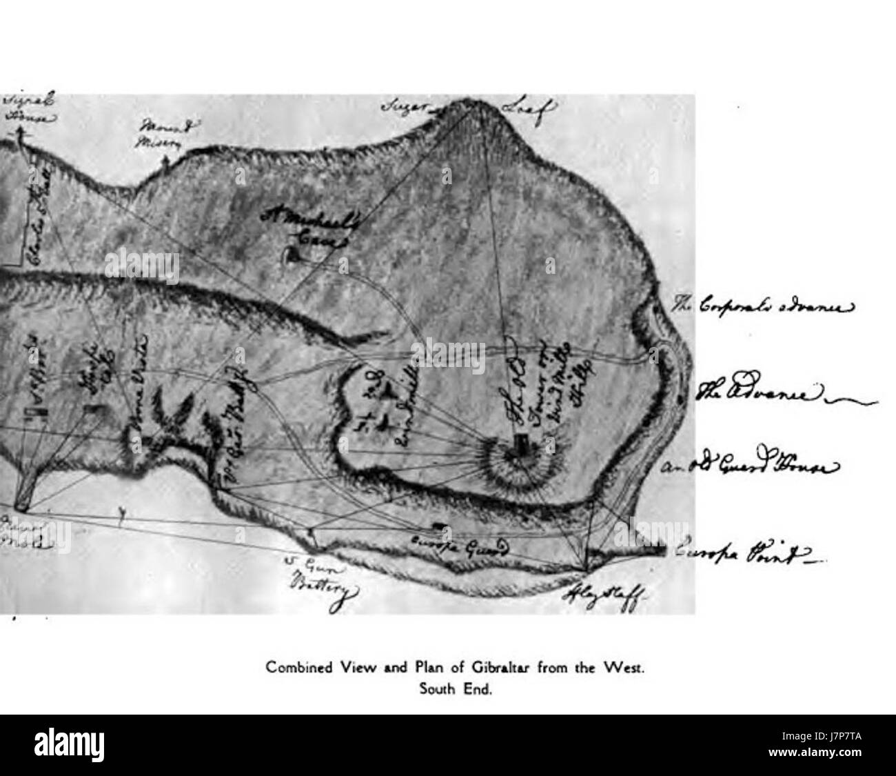 Map of gibraltar hi-res stock photography and images - Alamy