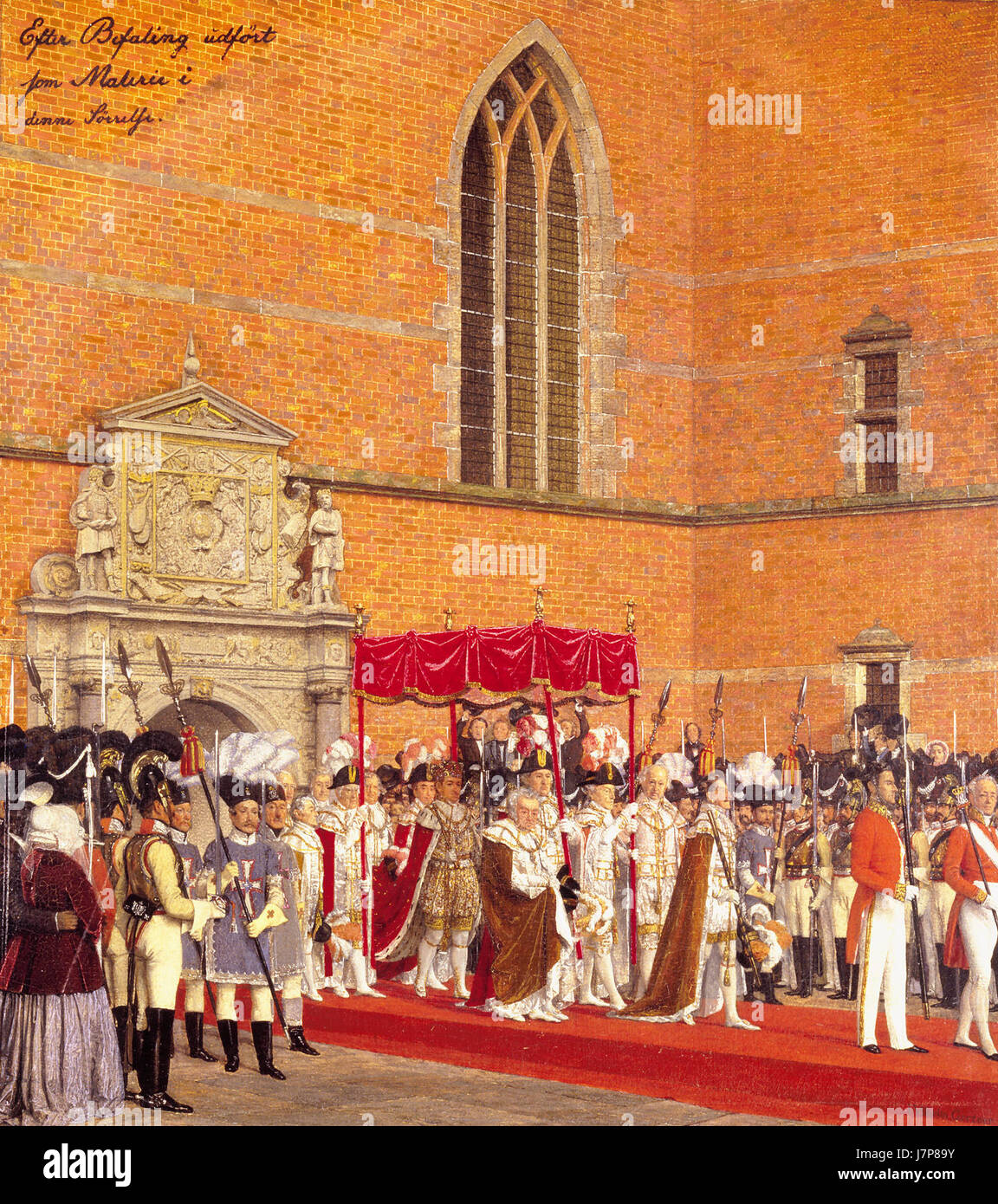 The *Coronation of Christian VIII* by Gertner depicts the royal ...