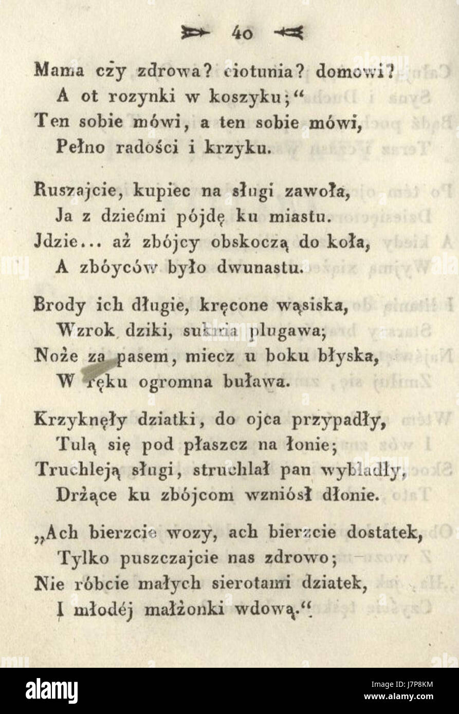 Adam Mickiewicz was a Polish Romantic poet, and his 1822 collection of ...