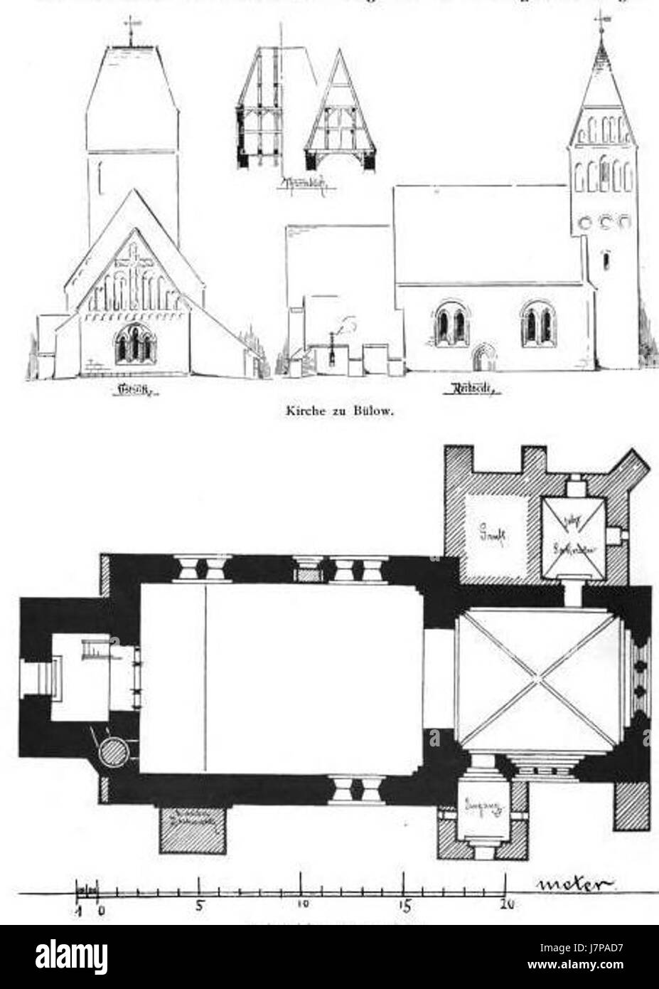 The Buelow Kirche (Buelow Church) is a historical Protestant church ...