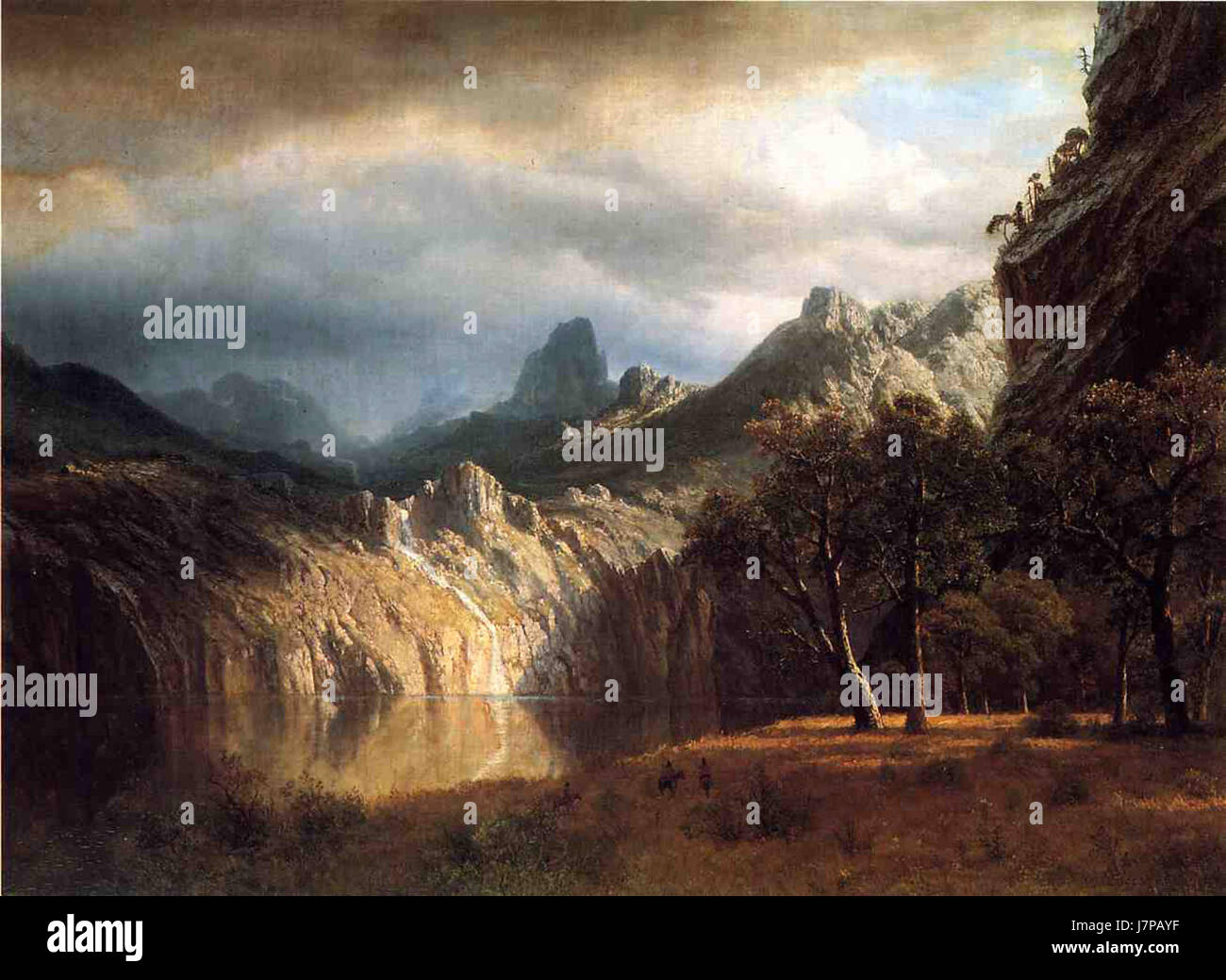 Albert Bierstadtâ€™s 'In Western Mountains' captures the grandeur and ...