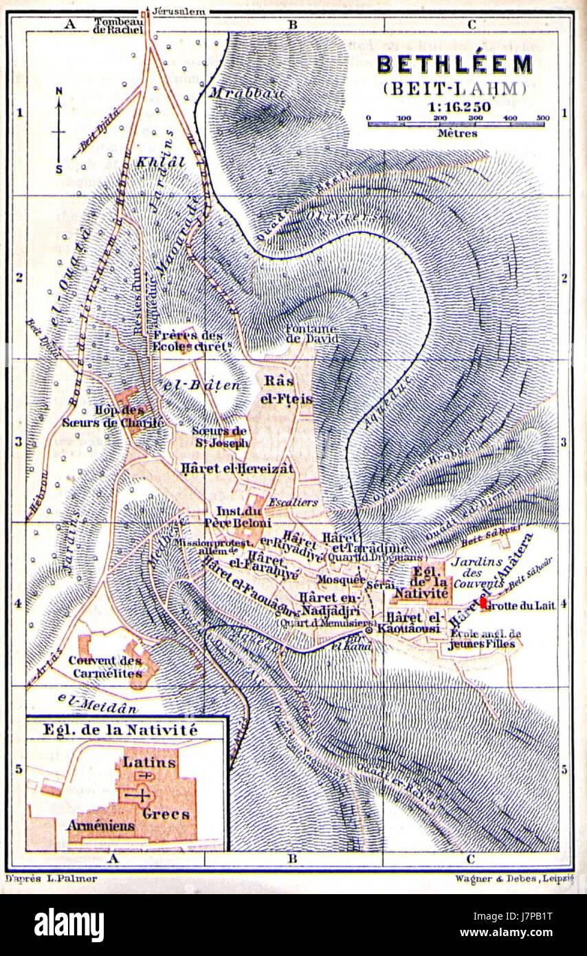 This image depicts Bethlehem in 1912, offering a historical view of the ...