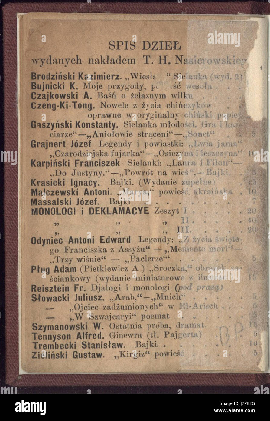 Bajki is a collection of fables by Adam Mickiewicz, one of Poland's ...