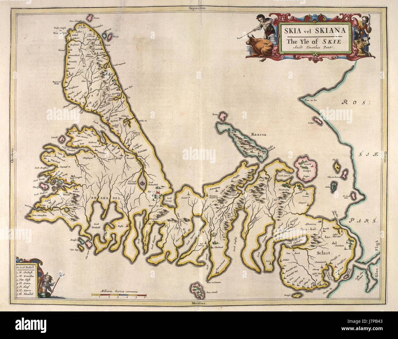 The Blaeu Atlas of Scotland, published in 1654, includes detailed maps ...