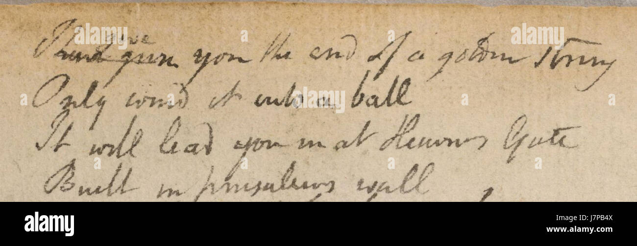 This manuscript from William Blake's notebook, dated 1808, contains the ...