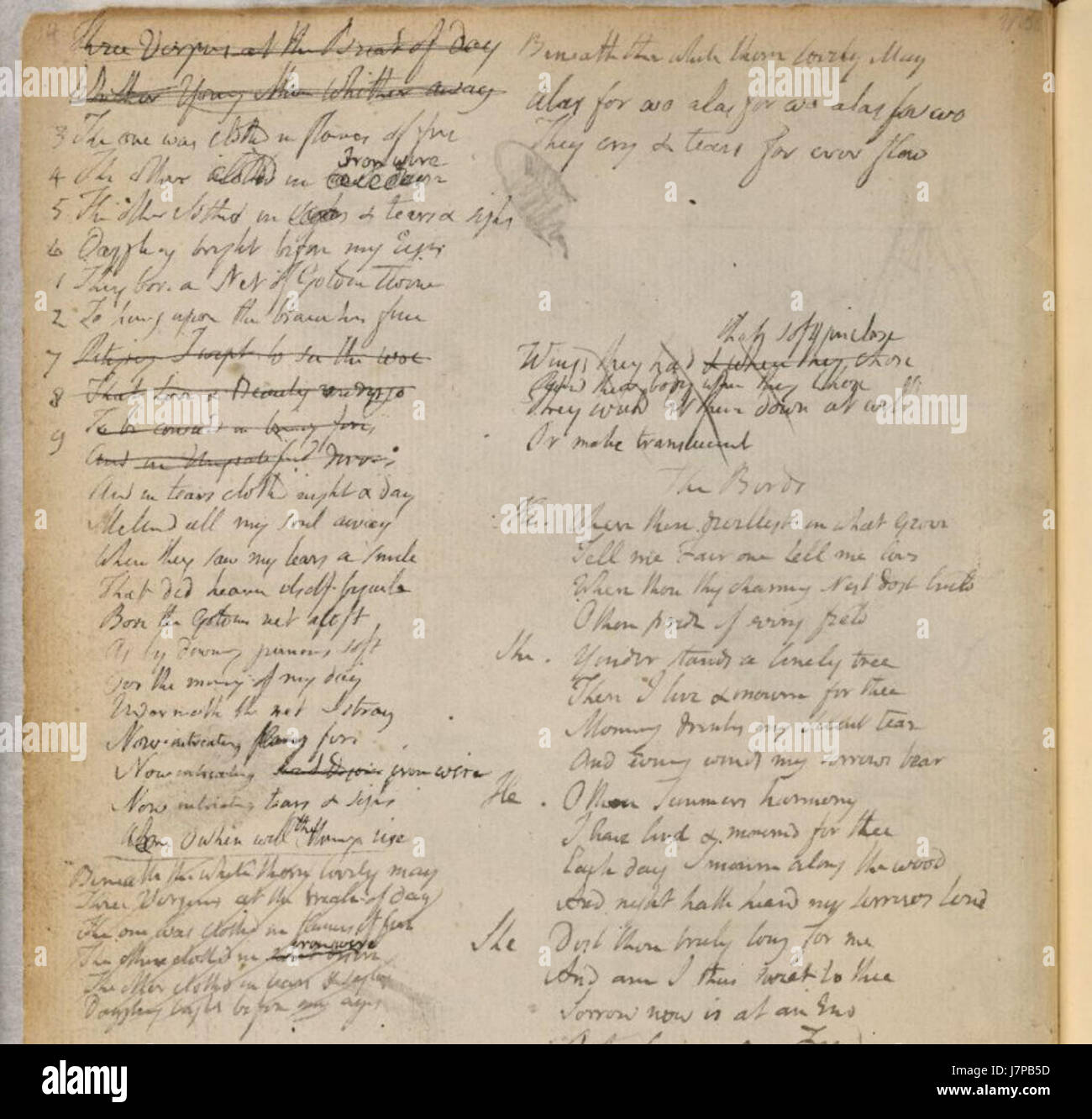 The Blake manuscript, dated 1800â€“09, includes the poem 'Beneath the ...