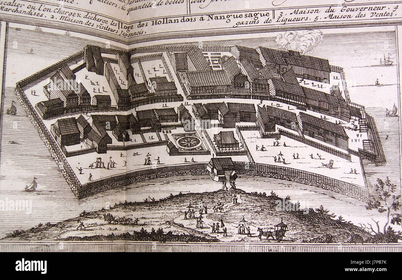 Dejima map hi-res stock photography and images - Alamy