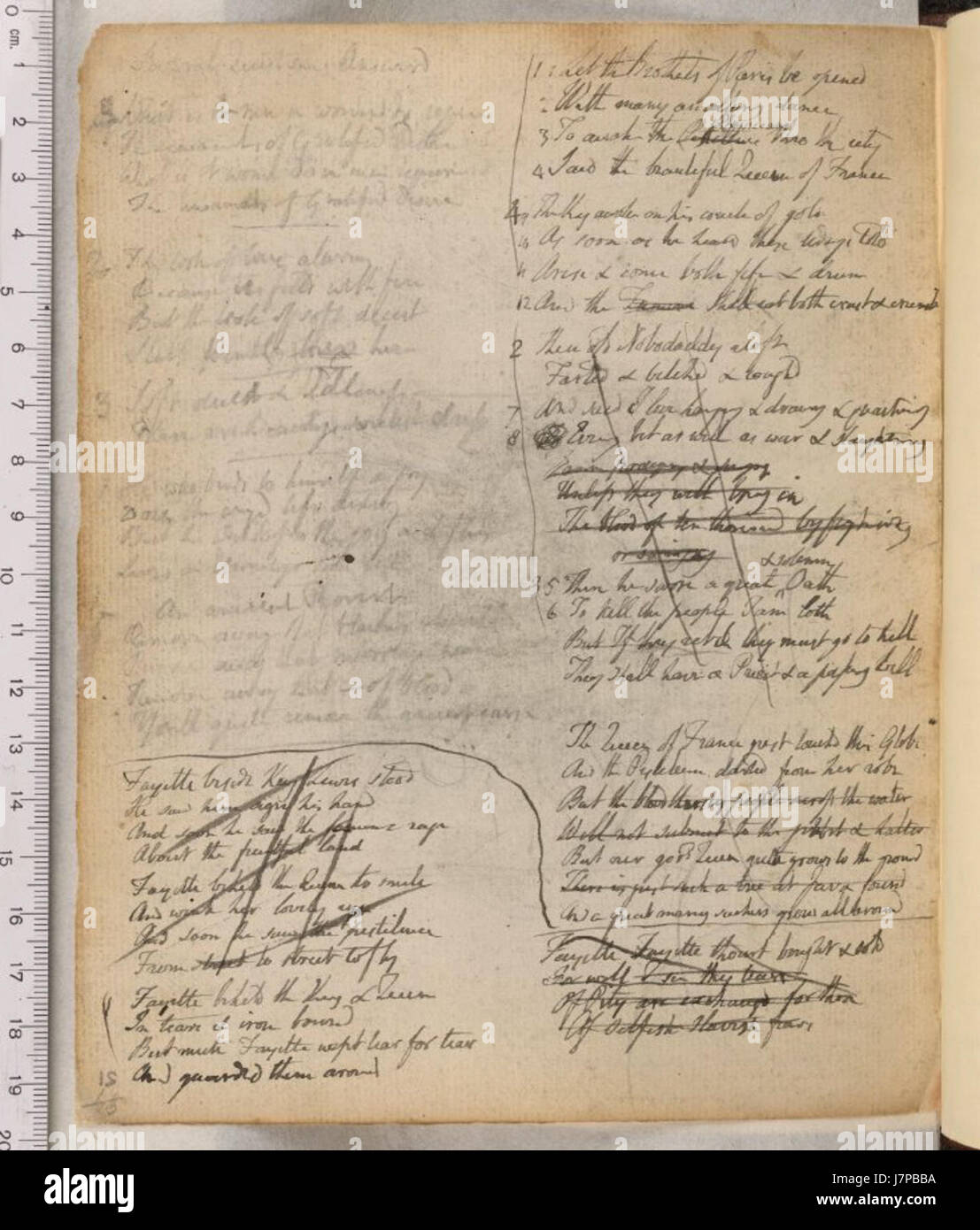 This refers to a page from a manuscript notebook by William Blake, a ...