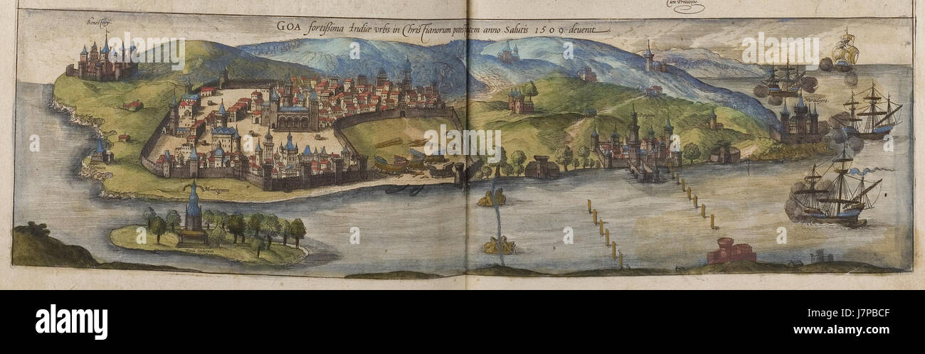 Old map of goa hi-res stock photography and images - Alamy