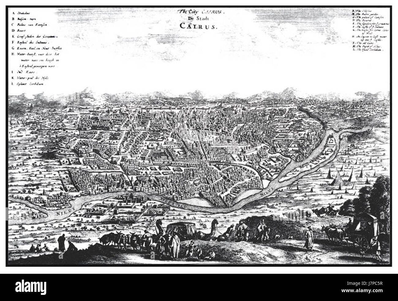 Old cairo map hi-res stock photography and images - Alamy