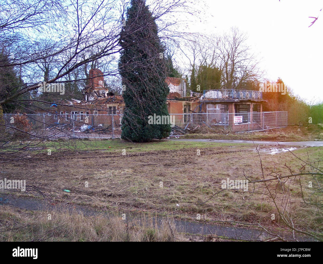 The remains of Yatscombe Hall, captured in 2004, showcase the ...