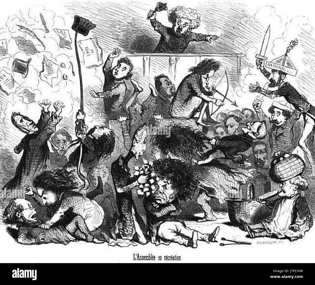 This image illustrates the political climate of the year 1848 in France ...