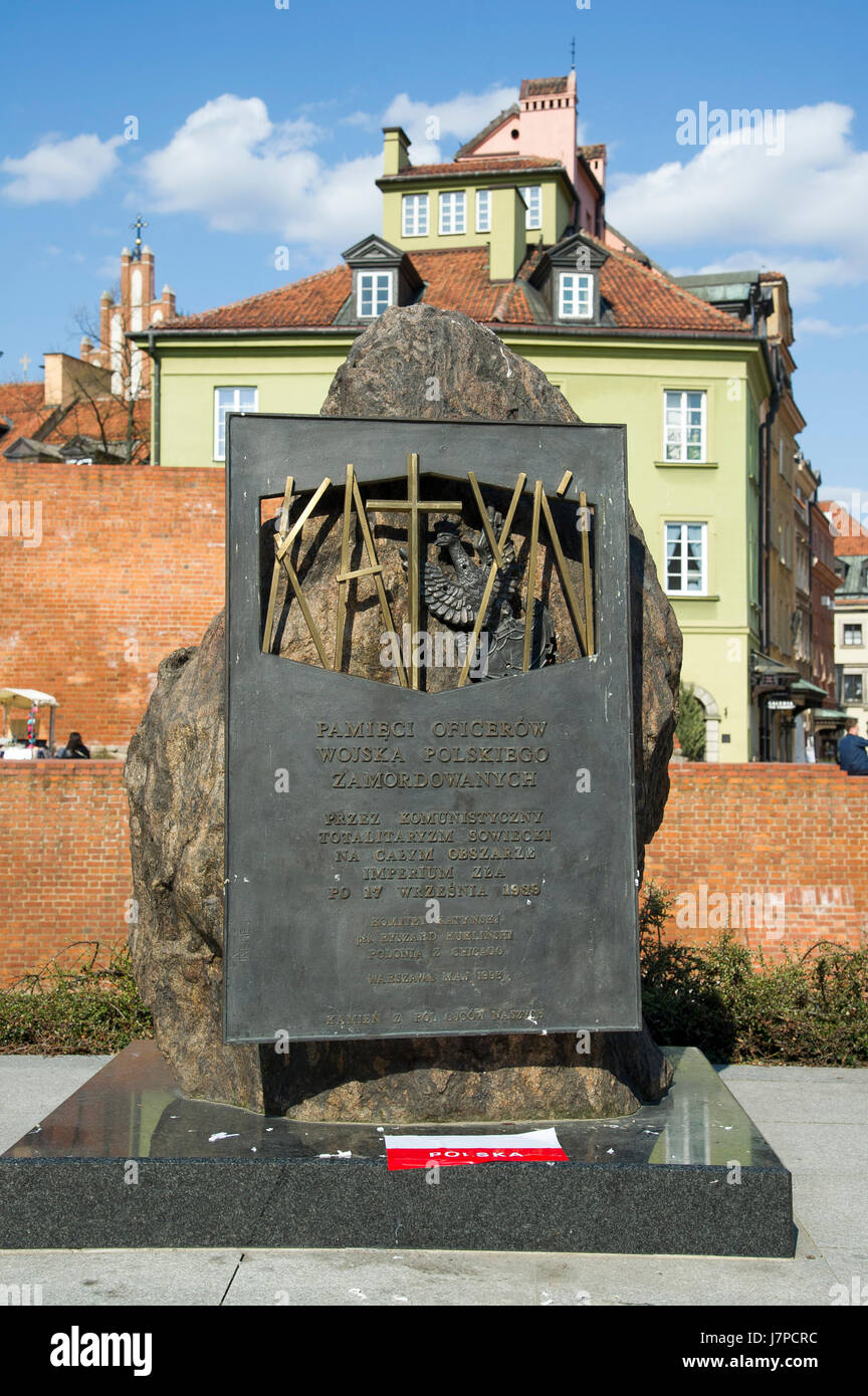 Katyn Memorial dedicated to the victims of the Katyn Massacre in 1940 ...