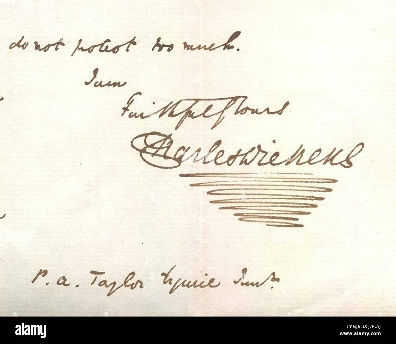 This is a signed autograph from Charles Dickens, one of the most ...