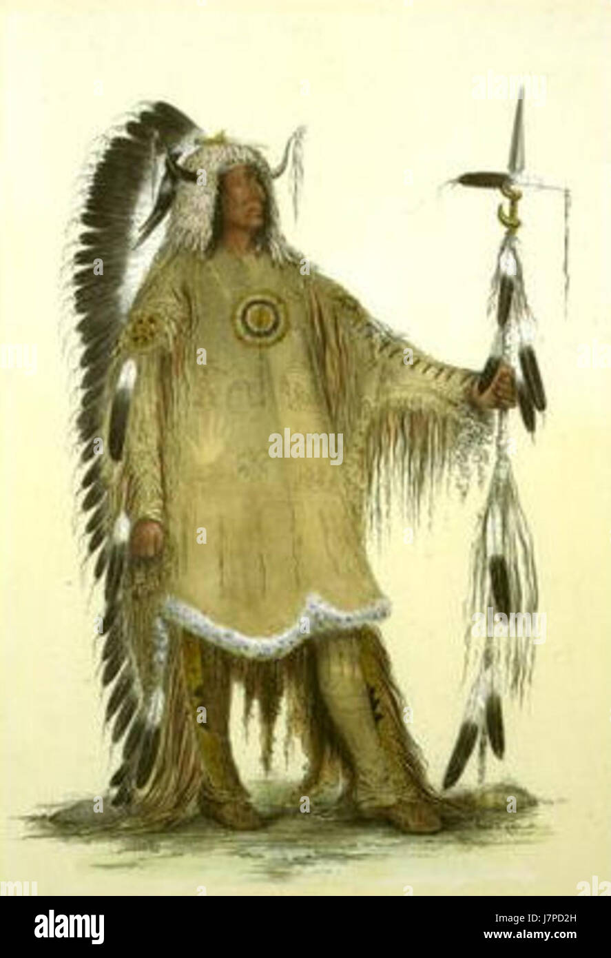 George Catlinâ€™s portrait of Chief Four Bears depicts a Native ...