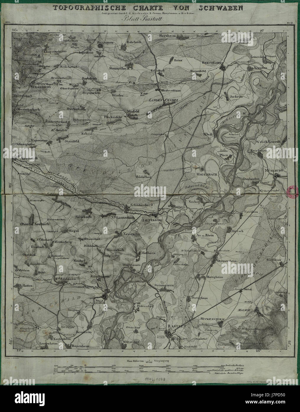 This map, 'Charte von Schwaben', represents the region of Swabia in ...