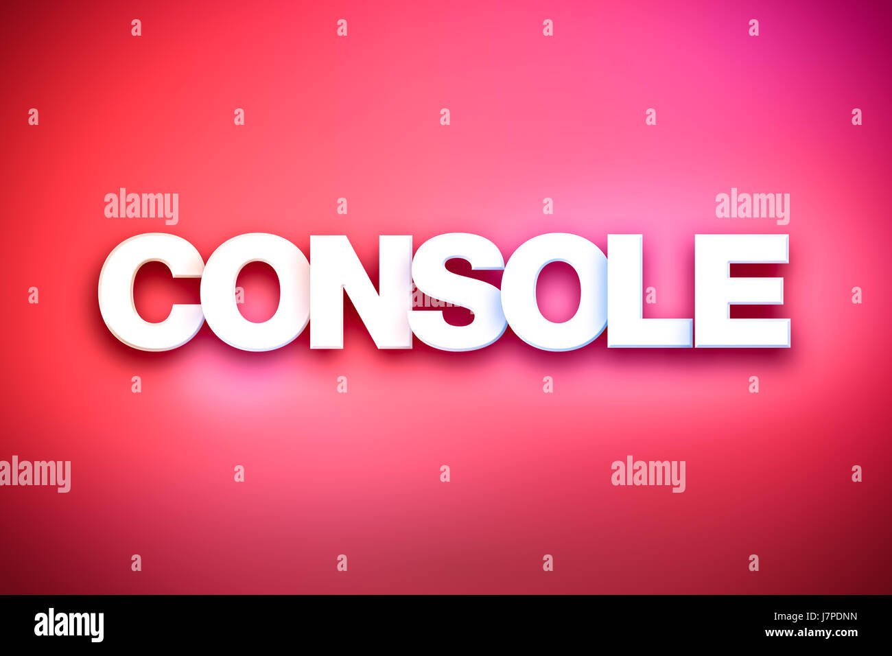 The word Console concept written in white type on a colorful background ...