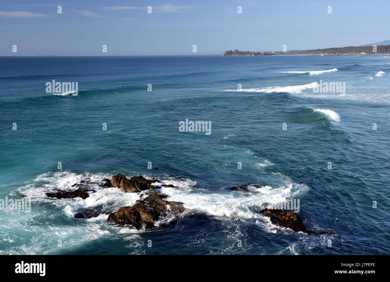 Beach at the Tuross Head. Tuross Head is a seaside village on the south ...