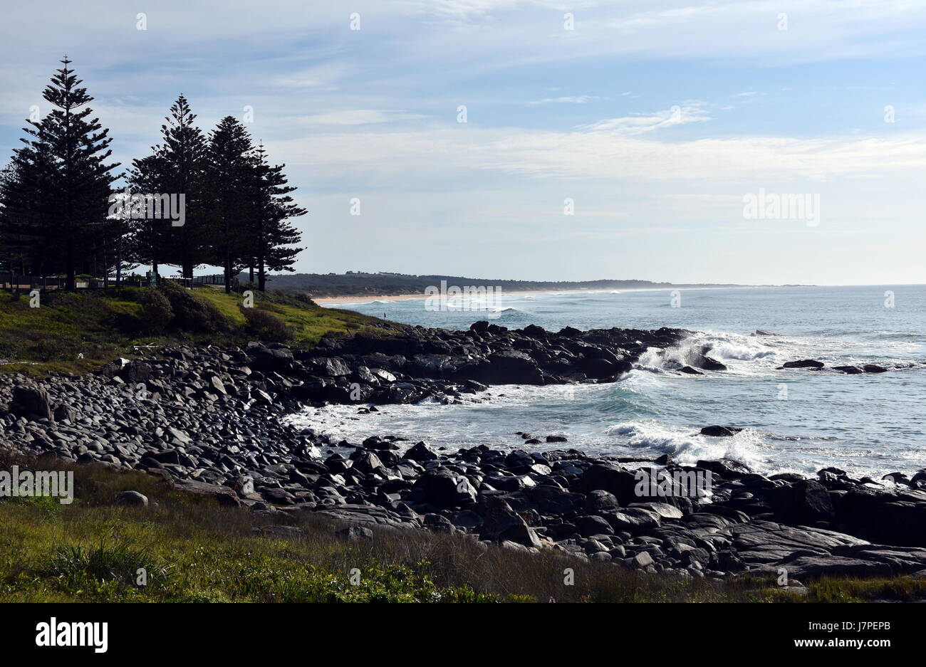 Beach at the Tuross Head. Tuross Head is a seaside village on the south ...