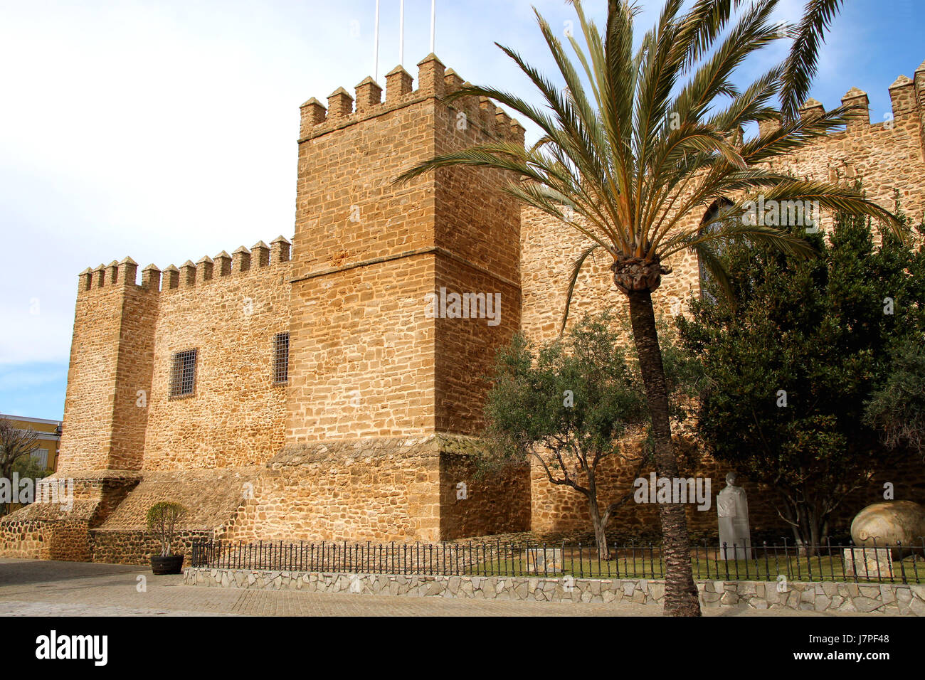 spain fortress andalusia castle blue historical window porthole dormer ...