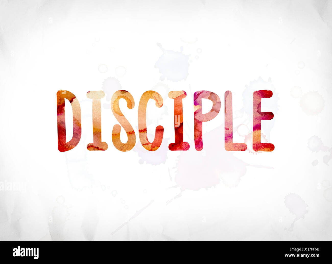Word disciple concept theme painted High Resolution Stock Photography ...