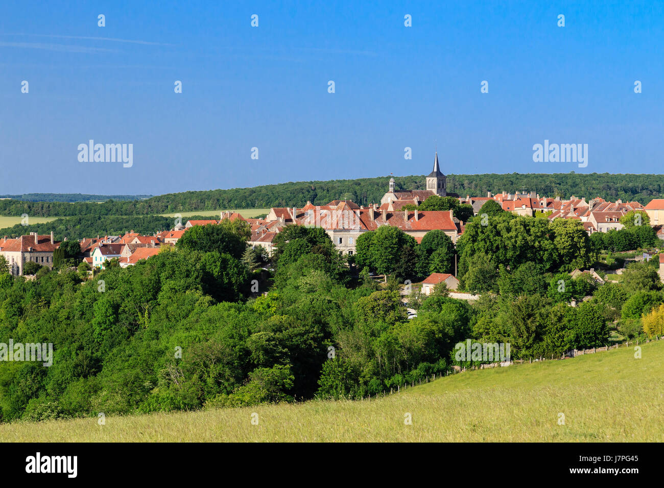 France, Cote d'Or, Flavigny-sur-Ozerain, labelled Les Plus Beaux ...